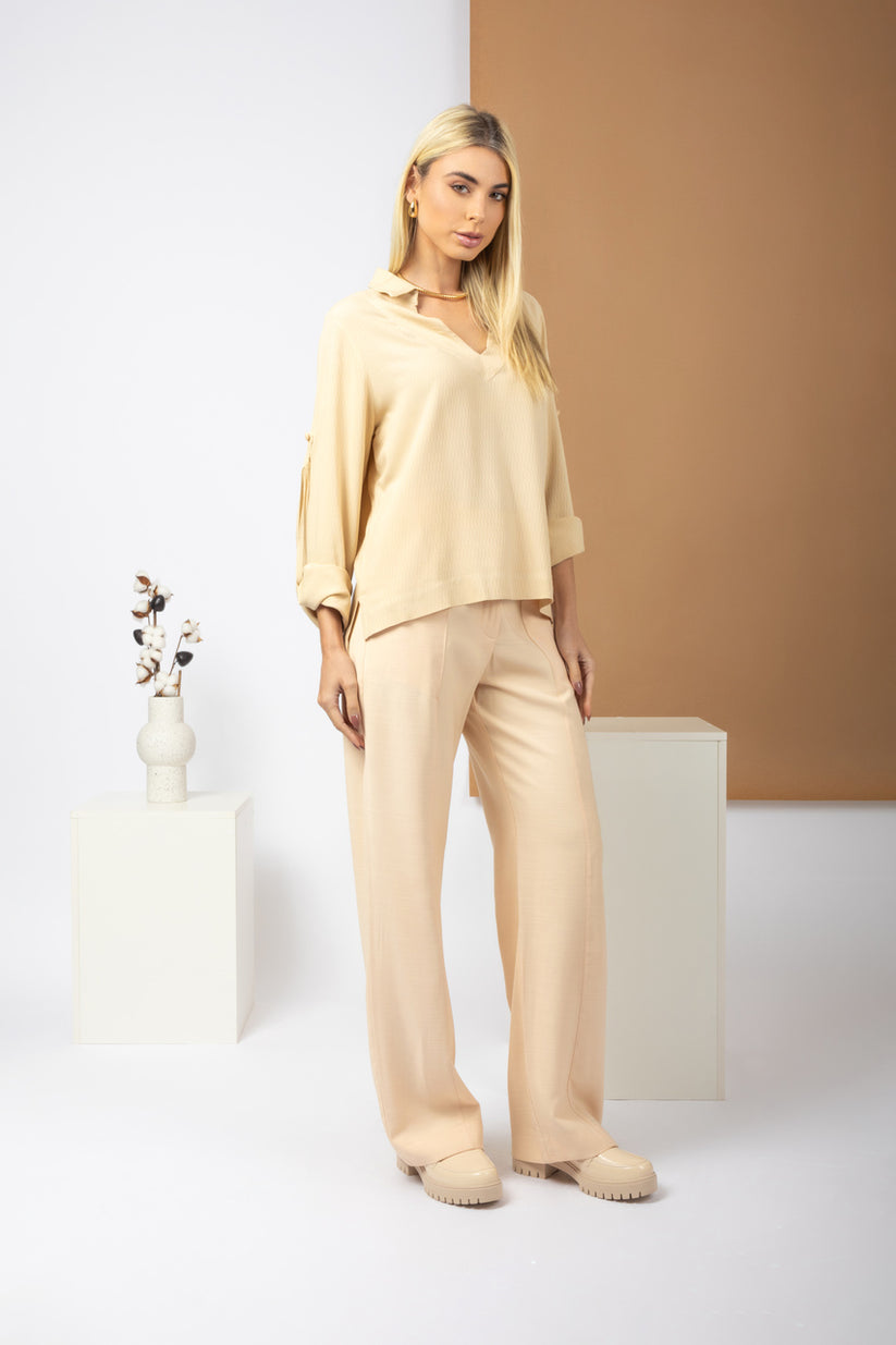 Calça alfaiataria com friso – lojarosasanta