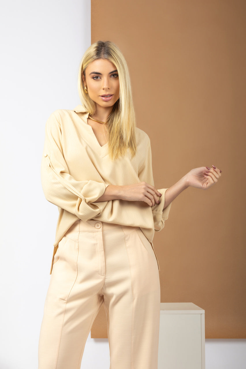 Calça alfaiataria com friso – lojarosasanta